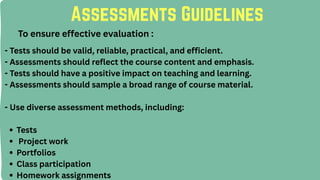 Assessment in Moroccan High Schools: Ministrial Guidelines and Bac ...