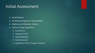Assessment in Obstetrics for nursing school | PPT