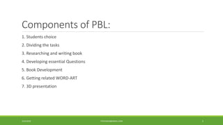 Assessment in project based learning[PBLA] | PPTX