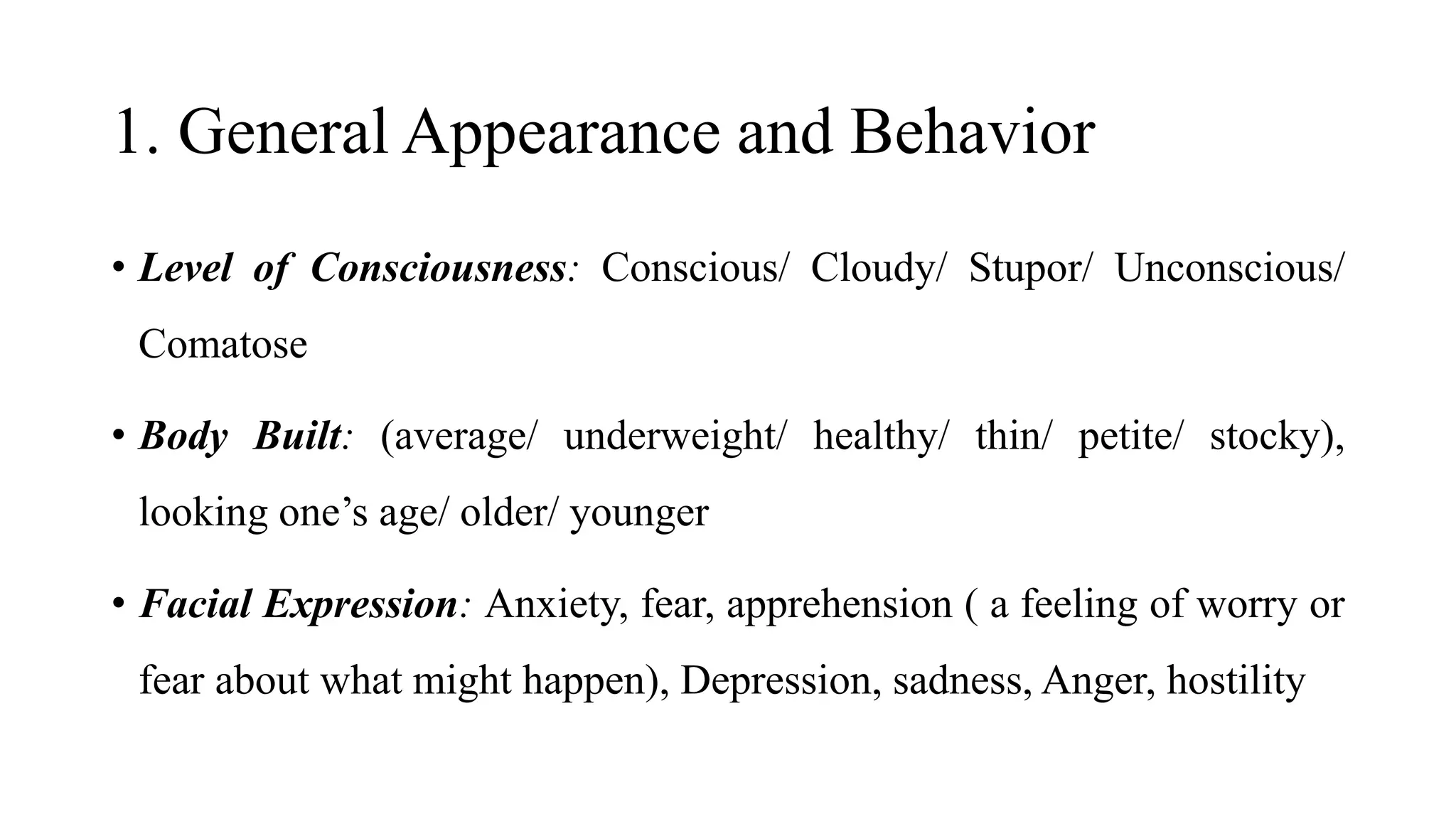Assessment in psychiatry | PPTX