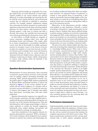 Assessment In Schools Secondary Science | PDF