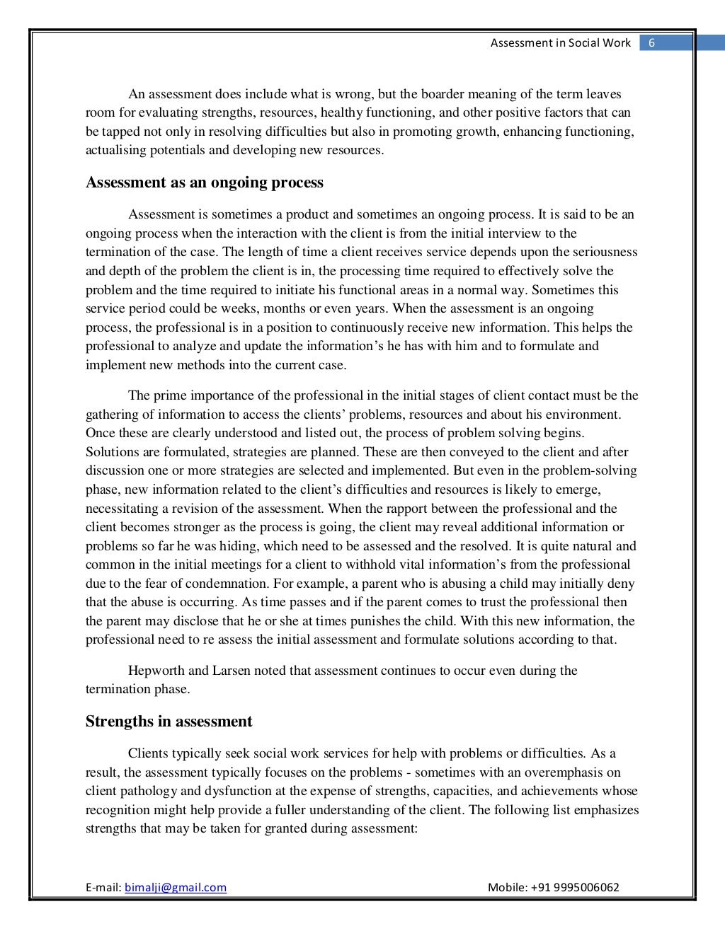 Assessment In Social Work assessment-in-social-work