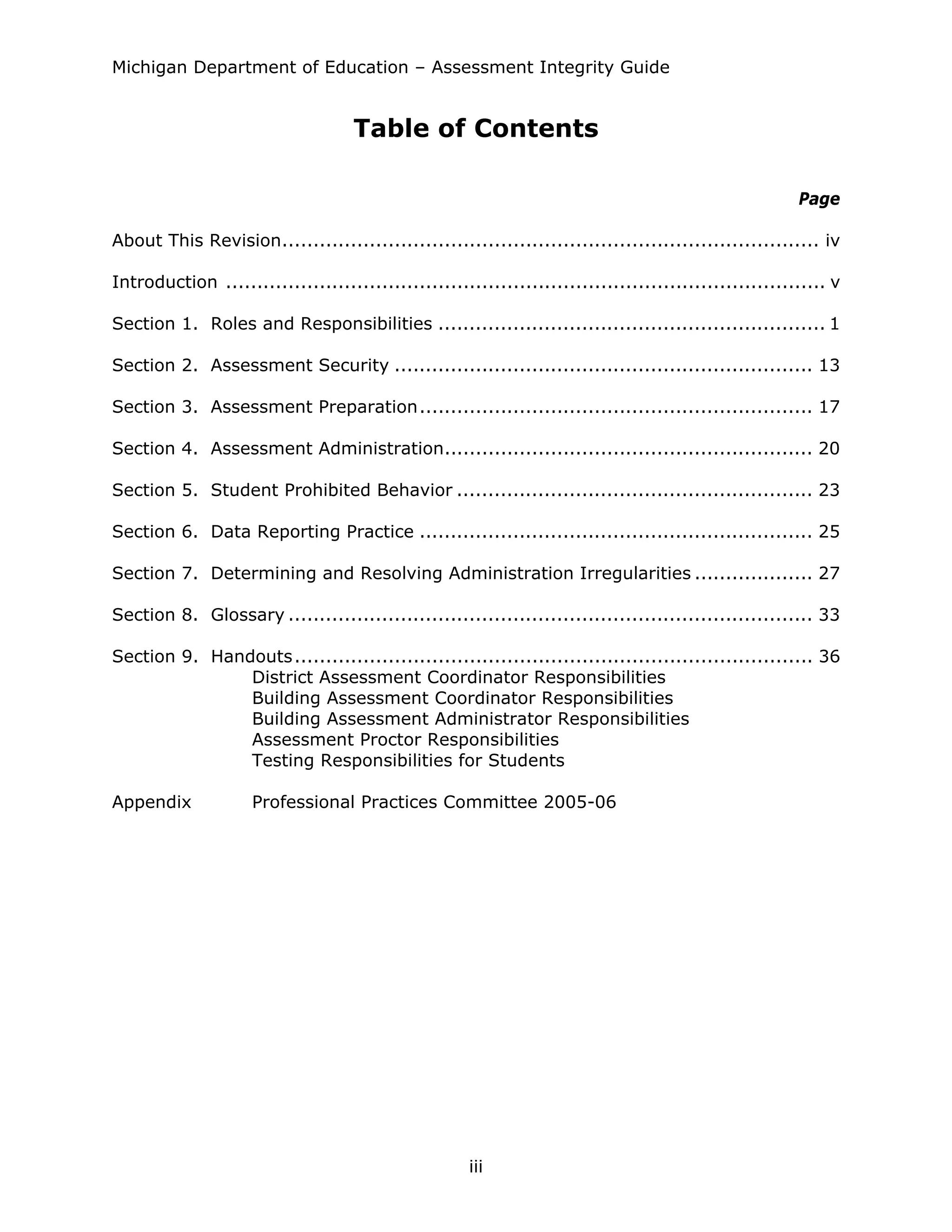 MEAP Assessment Integrity Guide | PDF