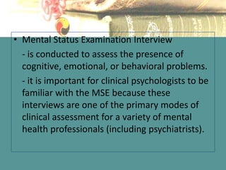Assessment interview | PPTX