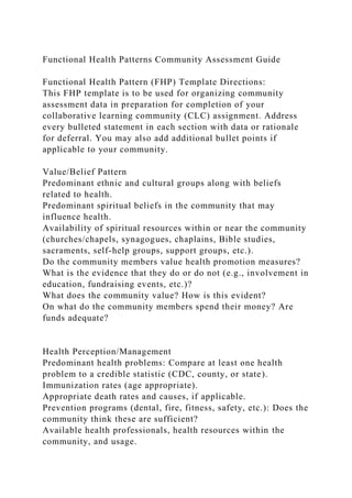 AssessmentInterviewSelect a community of interest. It is importan.docx