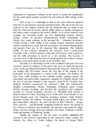 ASSESSMENT IN THE ONLINE VICTORIAN LITERATURE CLASS. A CASE STUDY | PDF