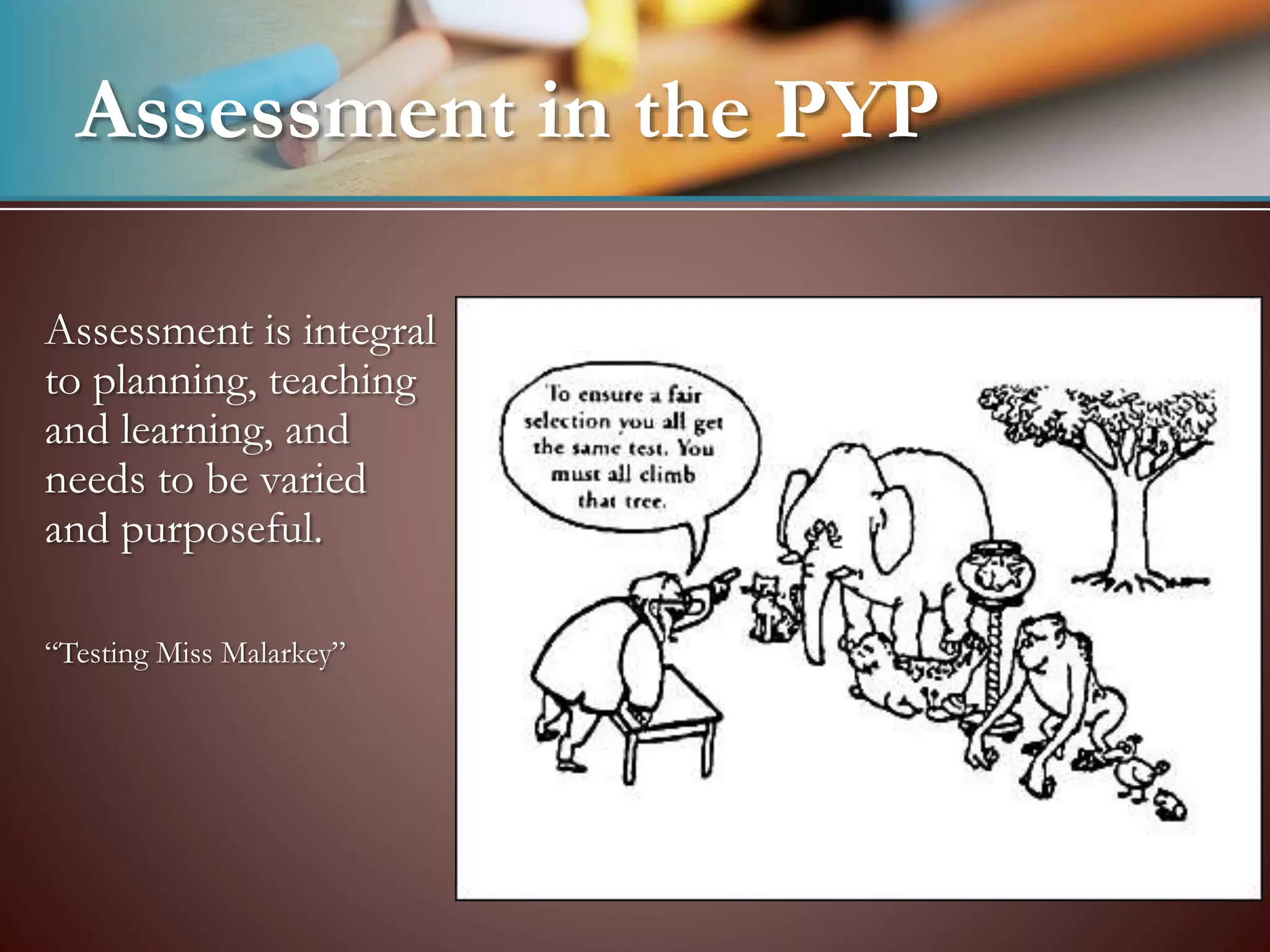 Assessment in the pyp | PPTX