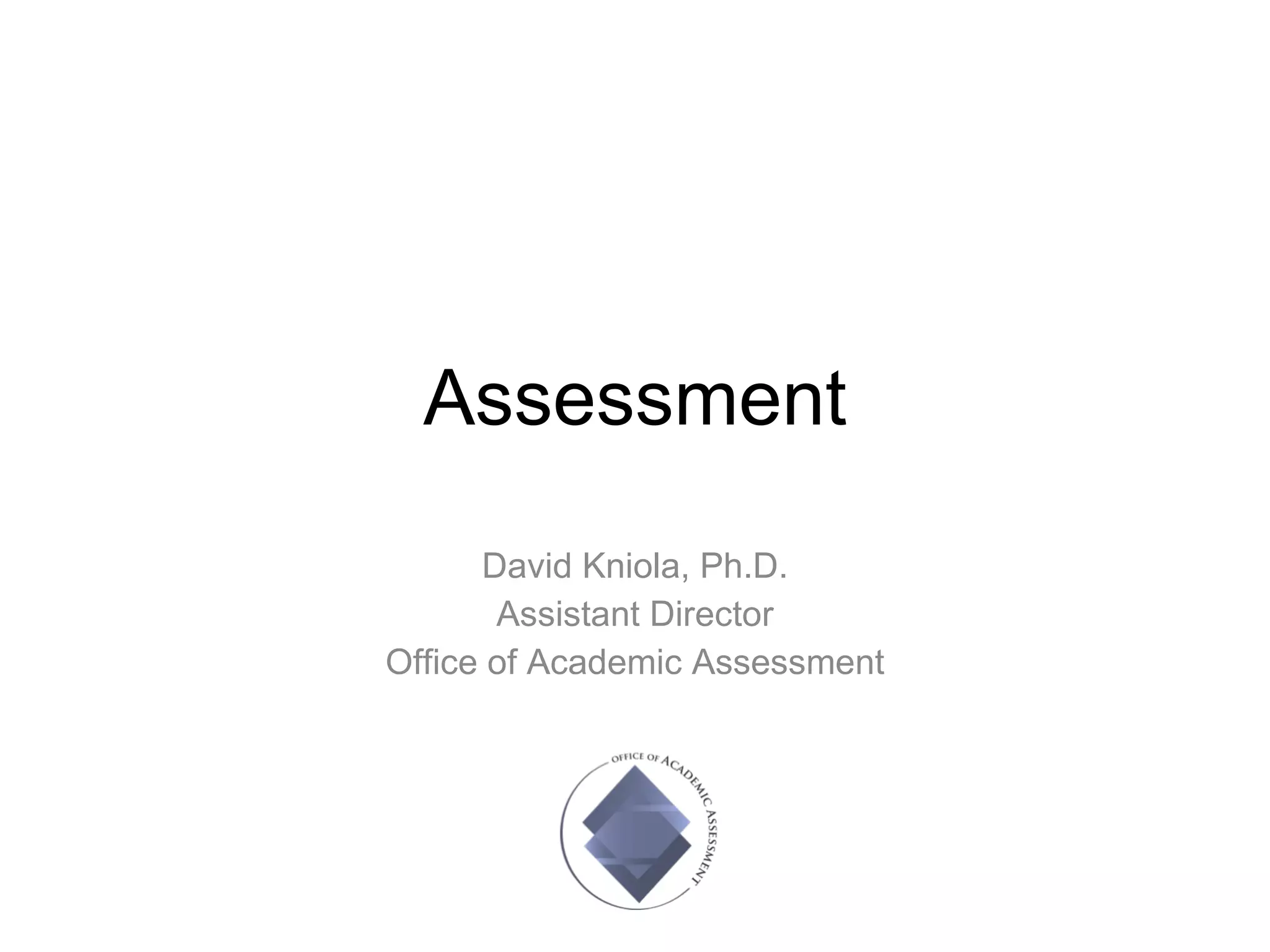 Assessment | PPT | Educational Assessment | Education