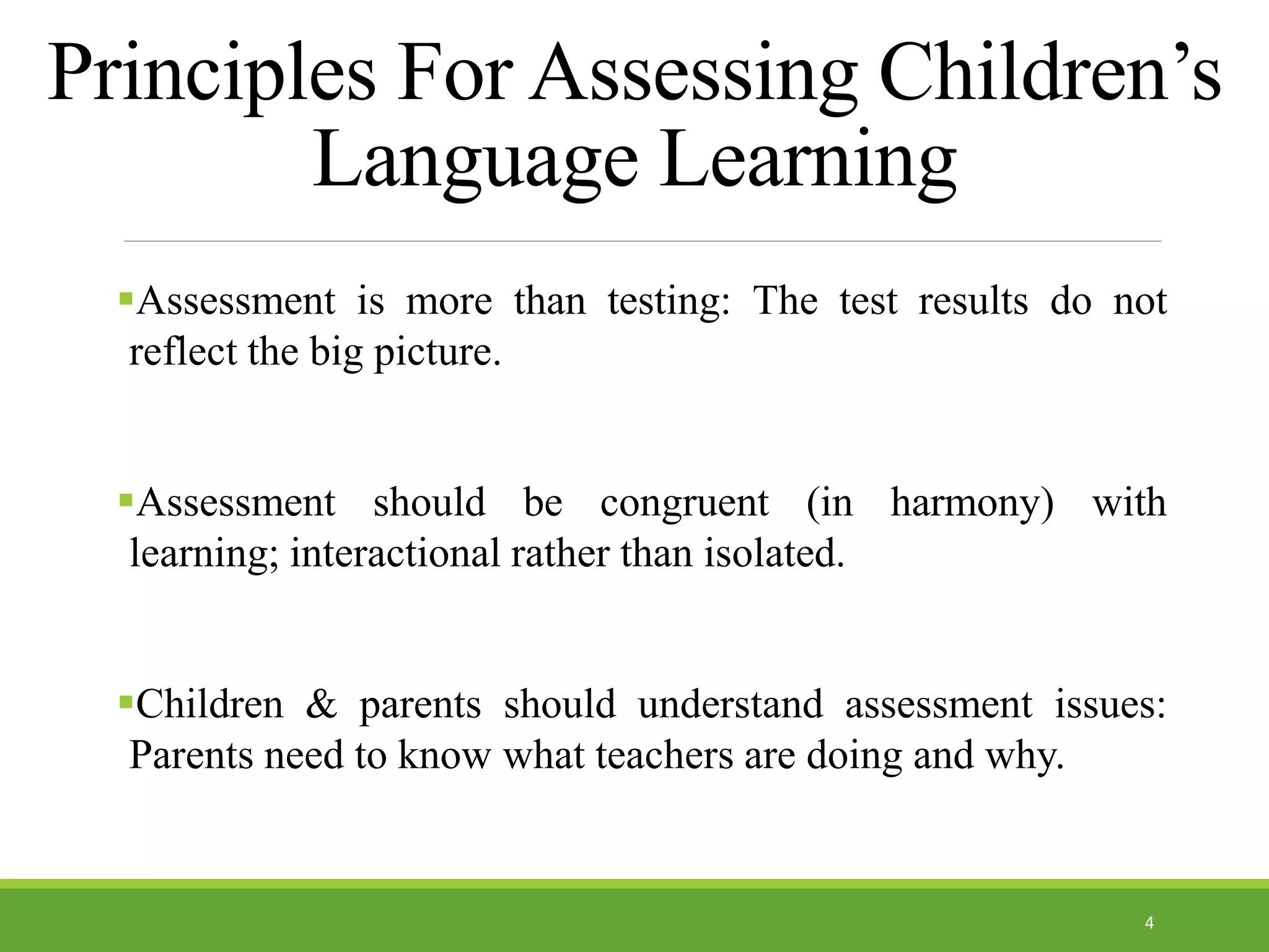 Assessment & Language Learning | PPTX
