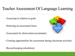 Assessment & Language Learning | PPTX