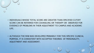 (RISB).pptxRotter’s Incomplete Sentences Blank Test | PPTX