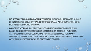 (RISB).pptxRotter’s Incomplete Sentences Blank Test | PPT