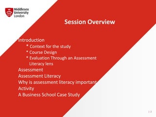 Assessment literacy | PPTX