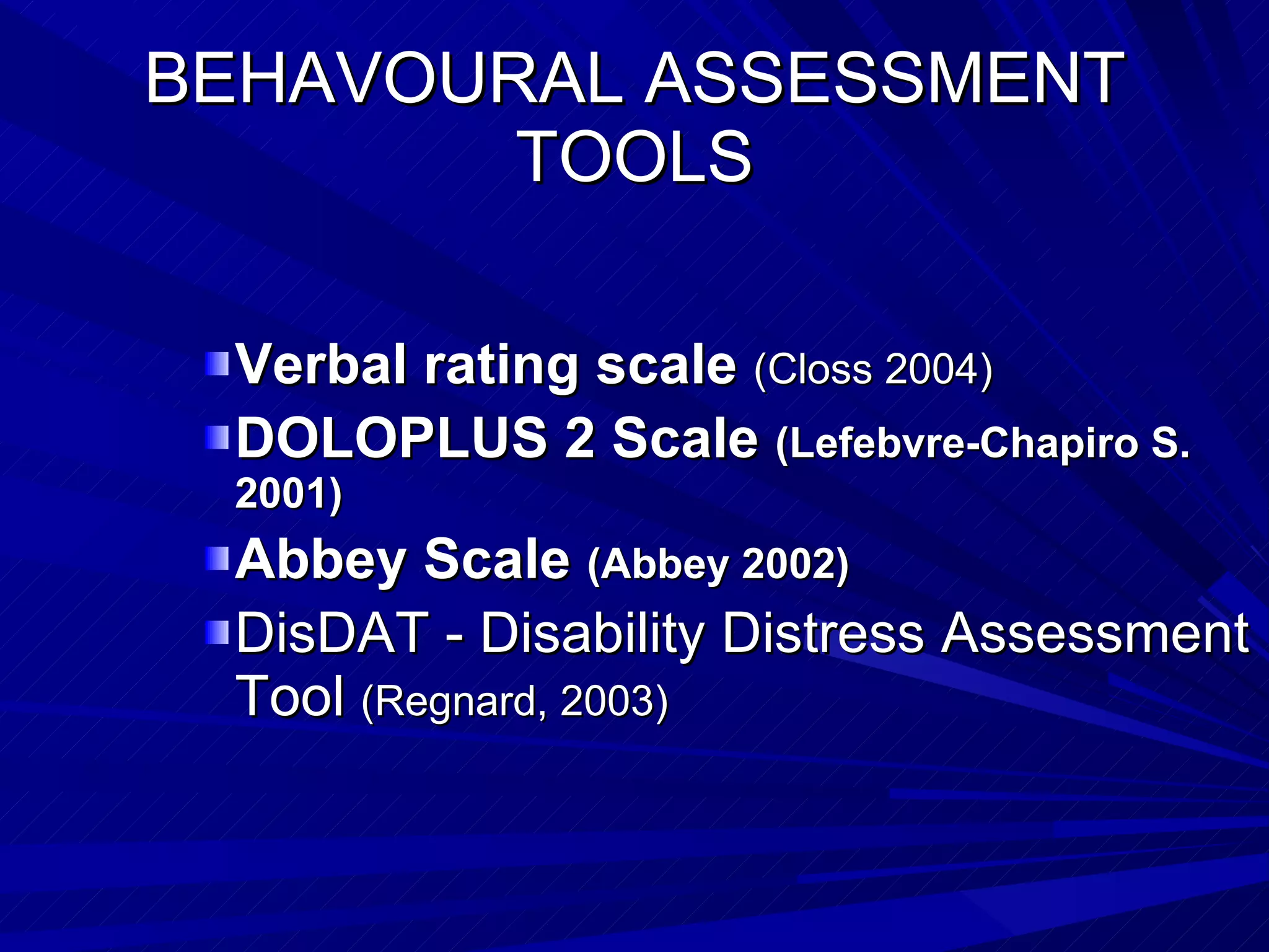 Assessment management of symptoms | PPT