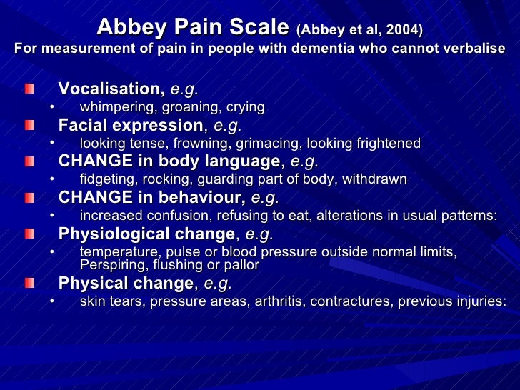 Assessment management of symptoms