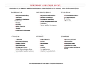 Assessment matrix | DOC