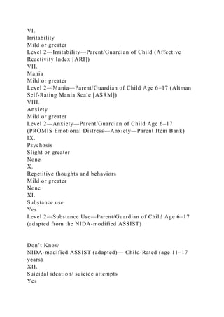 Assessment MeasuresA growing body of scientific evidence favors .docx