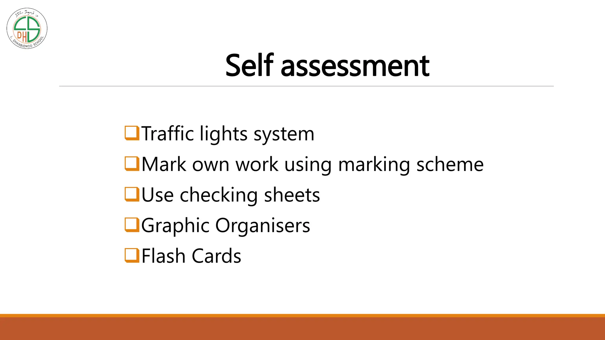 Assessment to support teaching ad learning in the classroom | PPTX