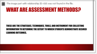 Assessment methods | PPTX