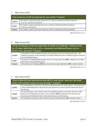 Assessment Model #1-Elementary Art Grade 5 | DOCX
