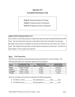Assessment Model #2 Pre-Algebra Grade 8 | DOCX
