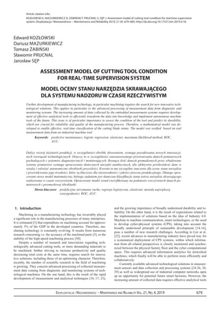 Assessment_model_cutting_tool_for evaluation | PDF