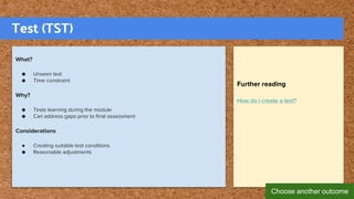 Assessment modes explained - Higher Education | PPT