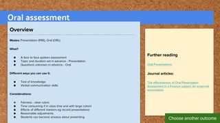 Assessment modes explained - Higher Education | PPT