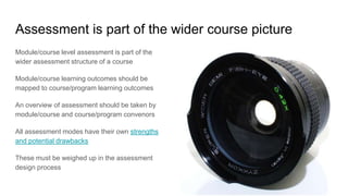 Assessment modes explained - Higher Education | PPT