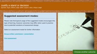 Assessment modes explained - Higher Education | PPT