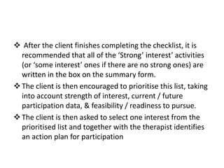 Interest Checklist | PPTX