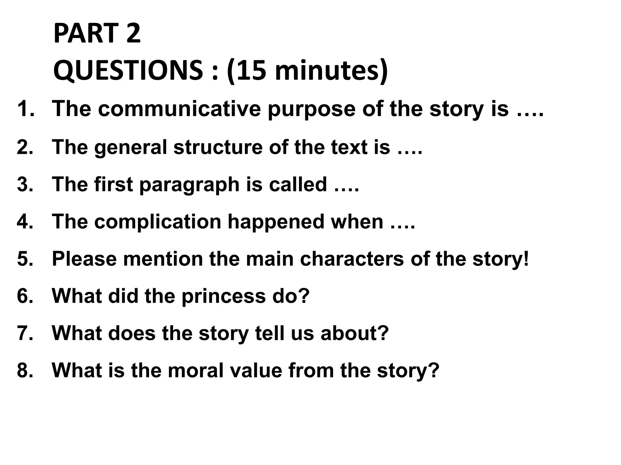 Assessment narrative text | PPTX