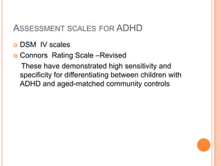 Assessment of ADHD | PPTX