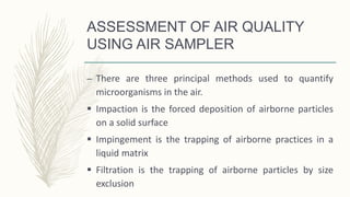 Assessment of air quality | PPTX