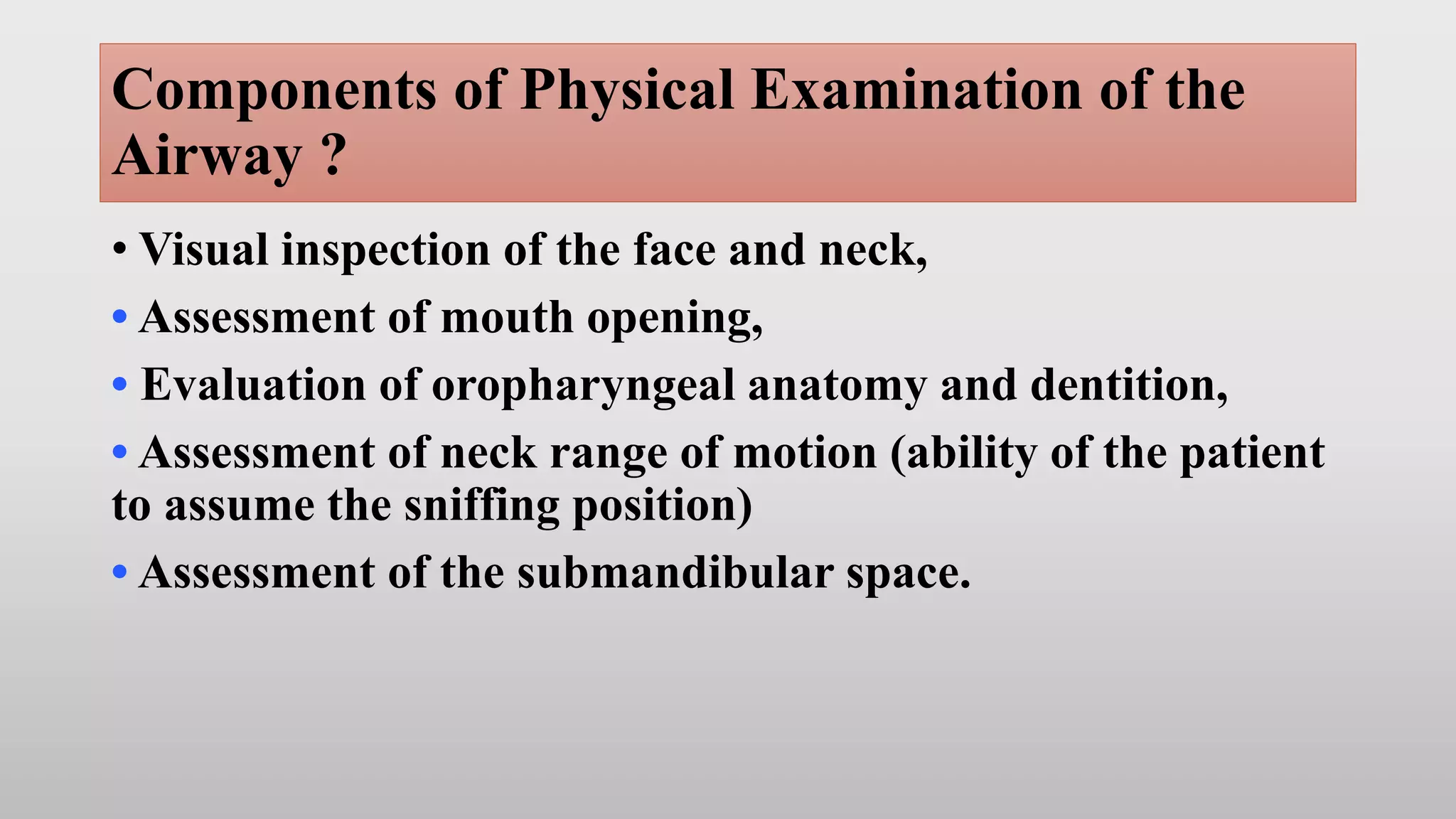 Assessment of airway | PPTX