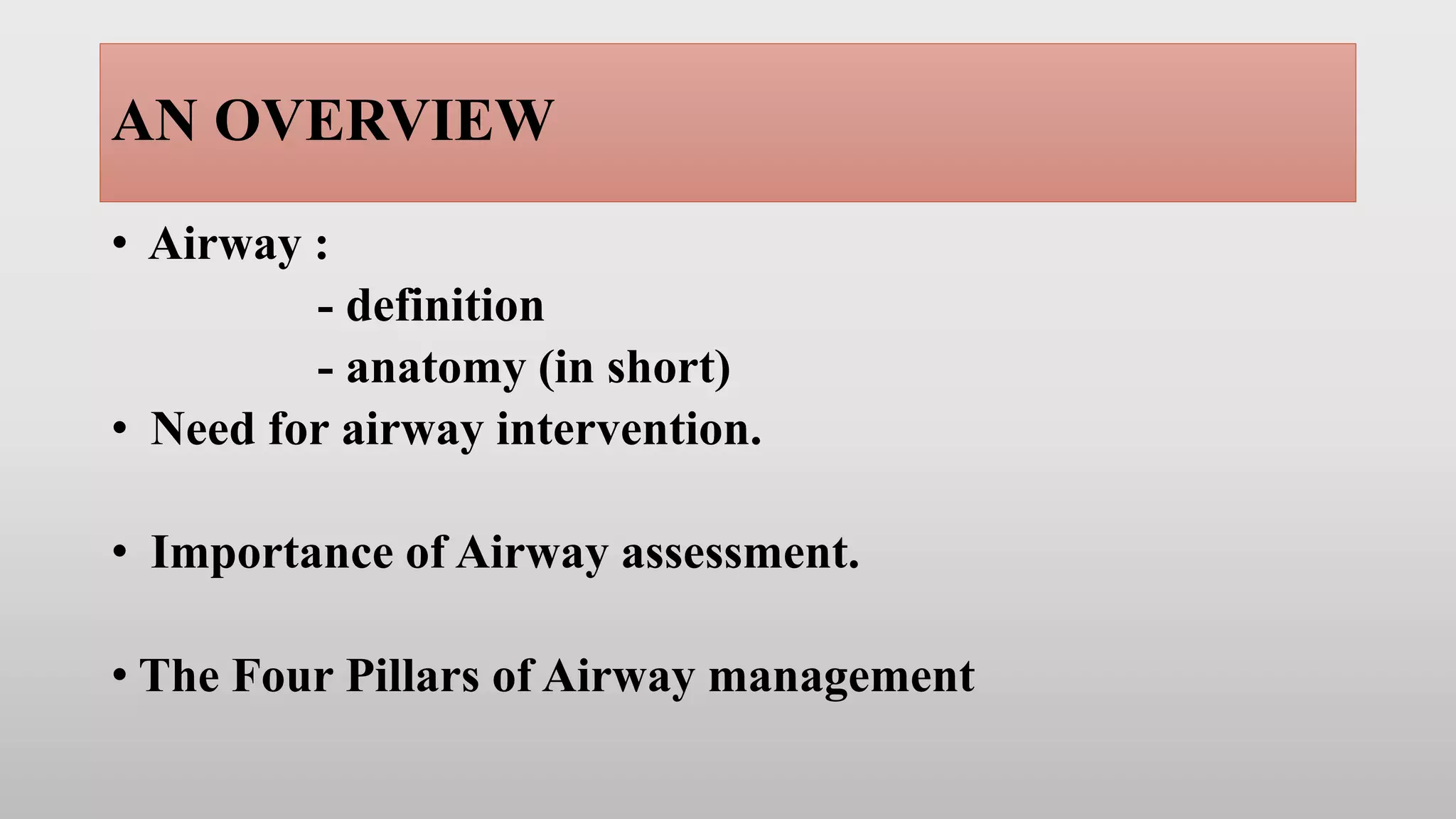 Assessment of airway | PPTX