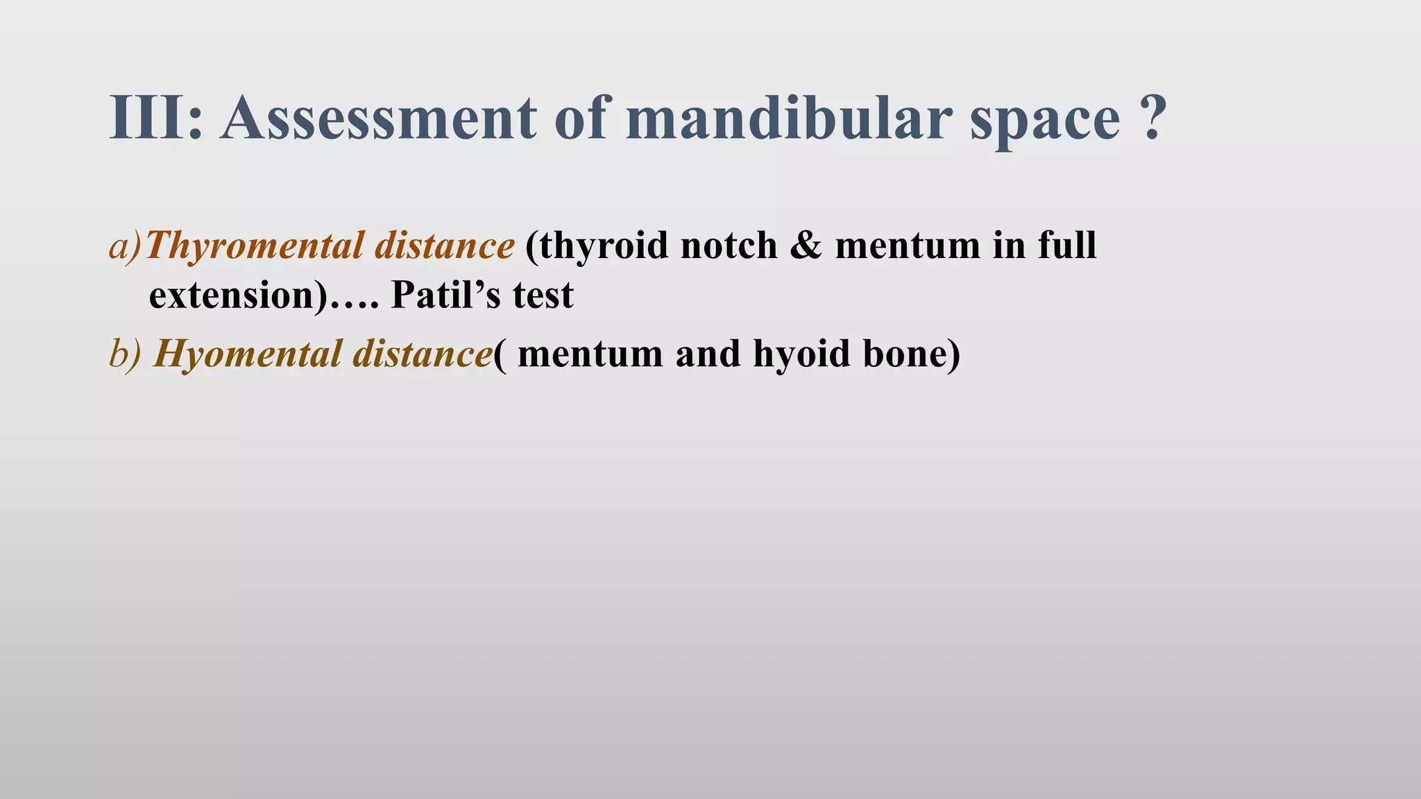 Assessment of airway | PPTX