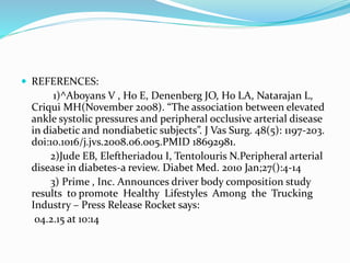 Assessment of ankle_brachial_pressure_index_in_drivers | PPTX