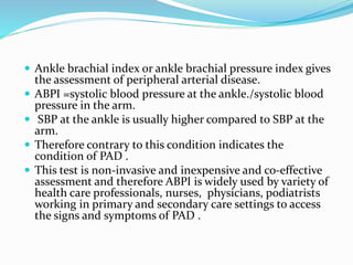 Assessment of ankle_brachial_pressure_index_in_drivers | PPTX