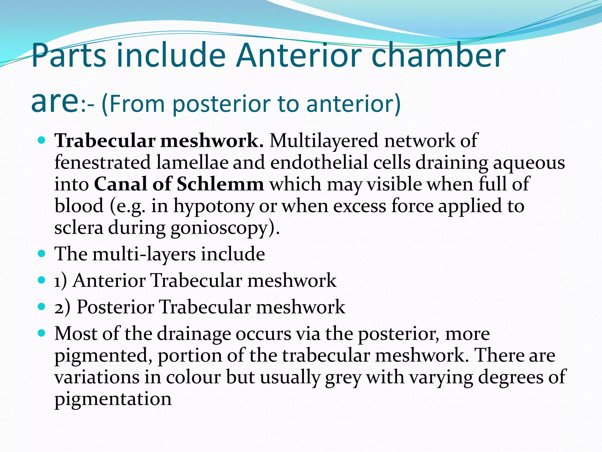 Assessment of anterior chamber | PPTX