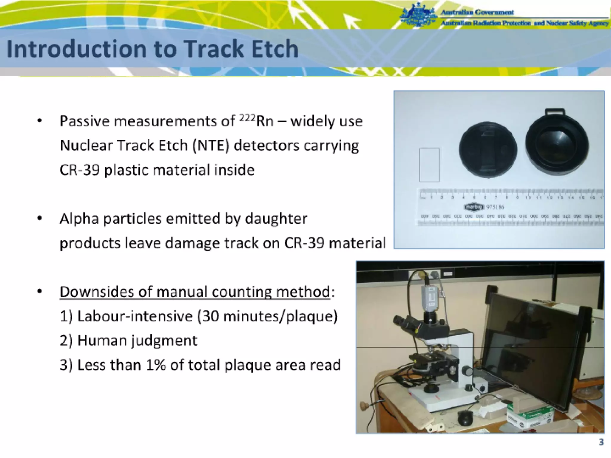 Assessment of a semi automated nuclear track etch counting system ...