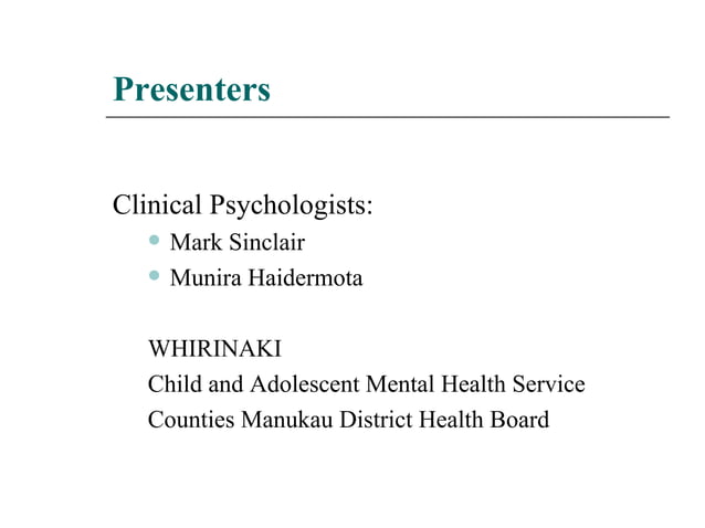 Assessment of autistic spectrum disorder, Munira Haidermota and Mark Sinclair | PPT | Brain and ...