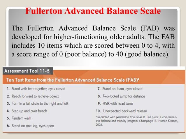 Assessment of balance | PPTX | Physical Therapy | Wellness
