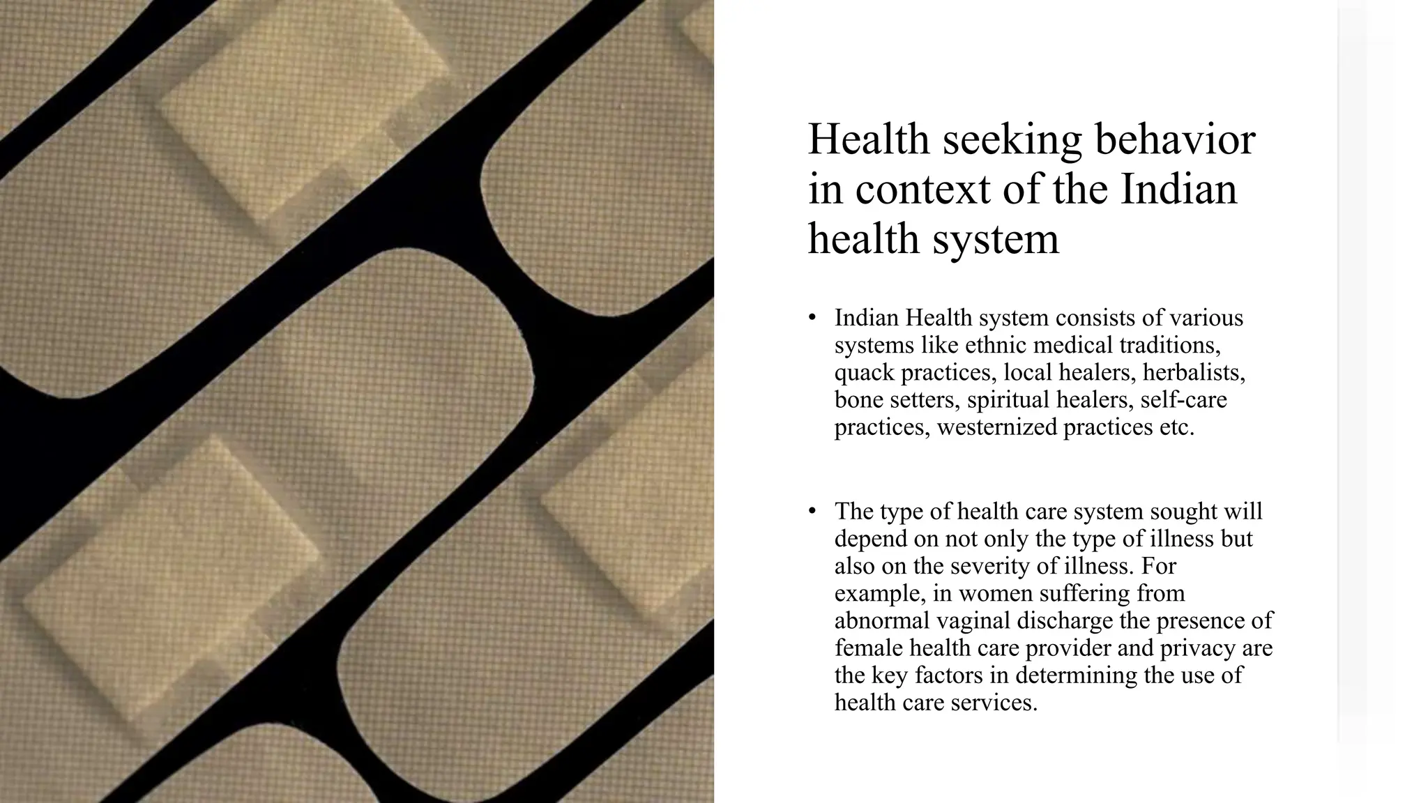 Assessment of barriers to good health and health seeking behaviour | PPTX