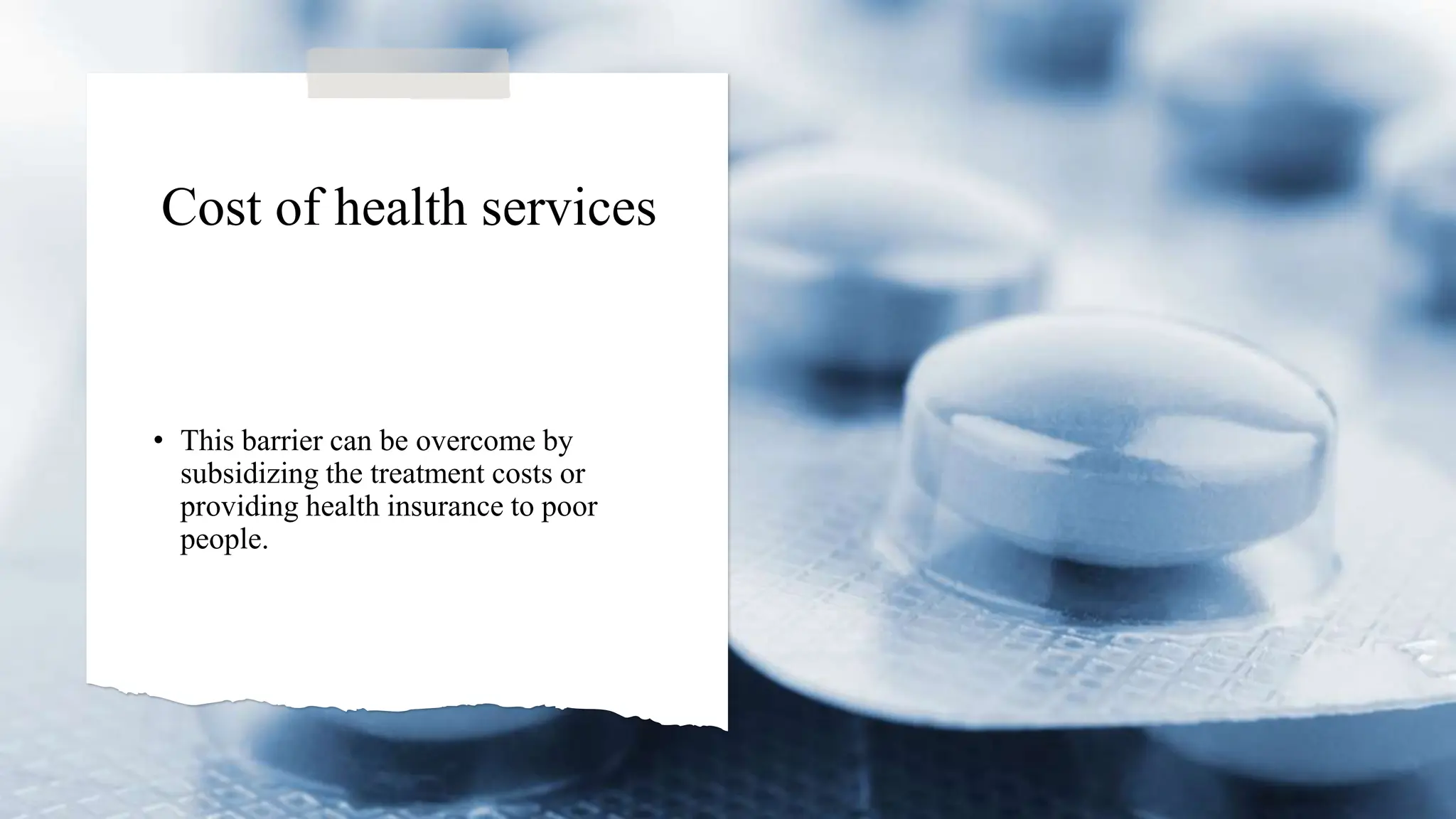 Assessment of barriers to good health and health seeking behaviour | PPTX