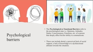 Assessment of barriers to good health and health seeking behaviour ...