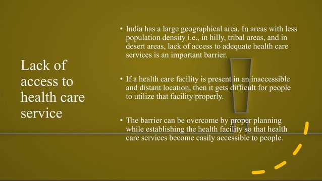 Assessment of barriers to good health and health seeking behaviour ...