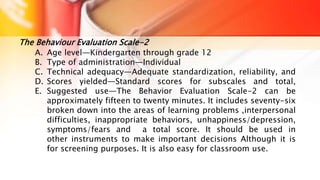 Assessment of behavior and emotional status | PPTX