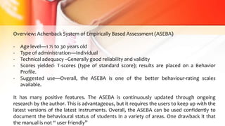 Assessment of behavior and emotional status | PPTX