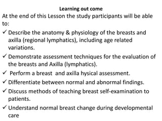 Assessment of Breast and Axiila .pptx